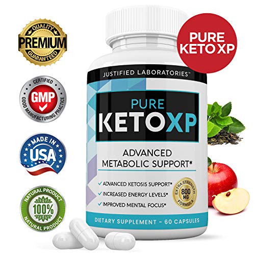 Pure Keto Xp Pills Advanced BHB Ketogenic Supplement Exogenous Ketones Ketosis for Men Women 60 Capsules 3 Bottles