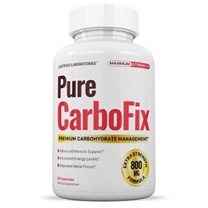 Pure Carbo Fix Carbohydrate Management Formula Carbofix Support for Men Women 2 Bottles