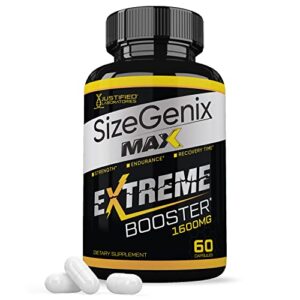 sizegenix max 1600mg all natural advanced men’s health formula 60 capsules