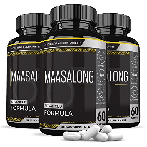 (3 Pack) Maasalong All Natural Advanced Men's Health Masalong Formula 180 Capsules