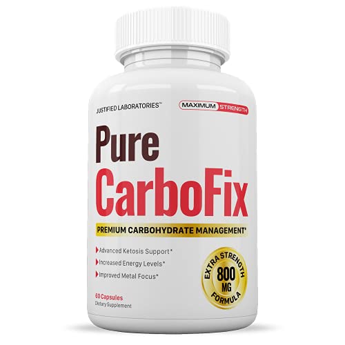 Pure Carbo Fix Carbohydrate Management Formula Carbofix Support for Men Women 60 Capsules