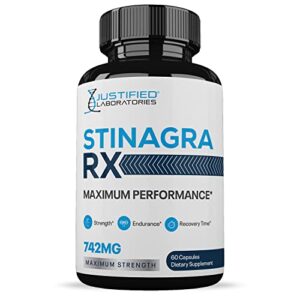 (2 Pack) Stinagra RX 742mg All Natural Advanced Men's Health Formula 120 Capsules