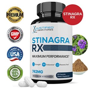 (2 Pack) Stinagra RX 742mg All Natural Advanced Men's Health Formula 120 Capsules