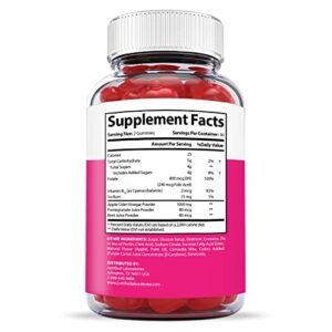 Justified Laboratories Ketology Keto ACV Gummies 1000MG with Pomegranate Juice Beet Root B12 60 Gummys