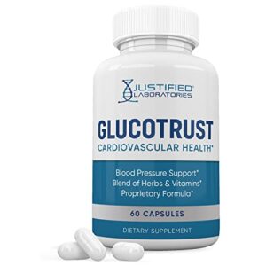 glucotrust advanced formula 620mg formula all natural cardiovascular support supplement pills 60 capsules