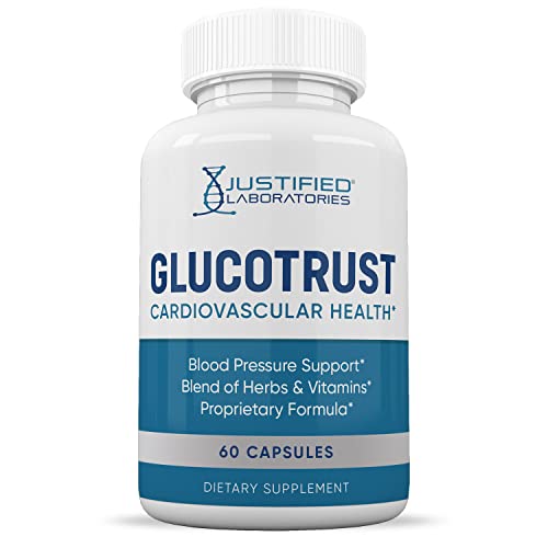 Glucotrust Advanced Formula 620MG Formula All Natural Cardiovascular Support Supplement Pills 60 Capsules