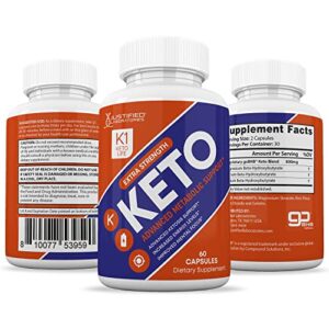 (5 Pack) K1 Keto Life Pills 800MG Includes Patented goBHB® Exogenous Ketones Advanced Ketosis Support for Men Women 300 Capsules