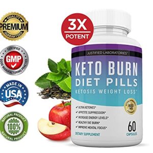 (3 Pack) Keto Diet Burn Diet Pills Advanced Ketogenic Support Exogenous Ketones Ketosis for Men Women 180 Capsules