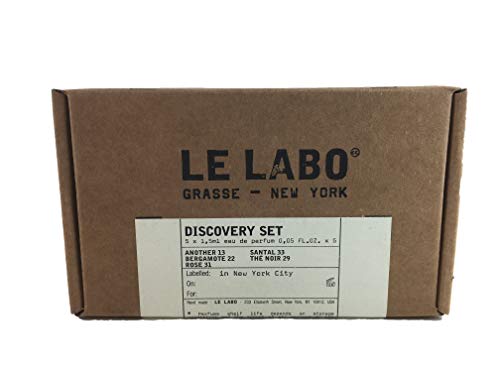 Le Labo Discovery Set - An0ther 13, Bergamote 22, Rose 31, Santal 33 and The Noir 29 - .05 ounce Unisex Spray Samples