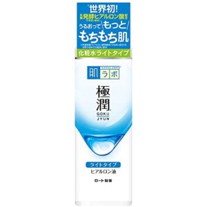 hada labo rohto goku-jun hyaluronic lotion light type, 170ml/5.7 fl. oz.