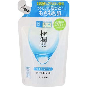 hada labo rohto gokujun hyaluronic lotion light type, 170ml/5.7 fl. oz, parallel import product, refill