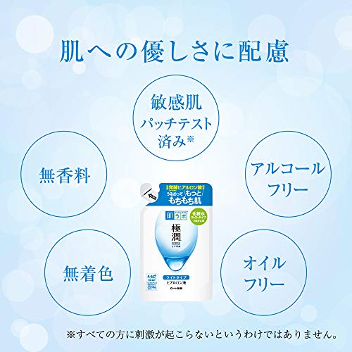 Hada Labo Rohto Gokujun Hyaluronic Lotion Light type, 170ml/5.7 fl. oz, Parallel Import Product, Refill