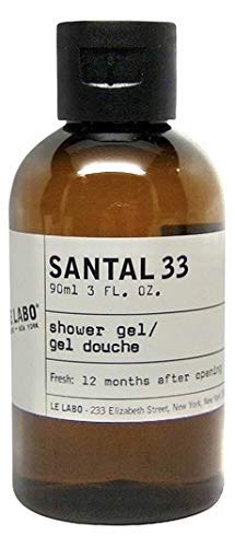 Le Labo Santal 33 Shower Gel, 9 Fluid Ounces - Set of 3, 3 Ounce Bottles