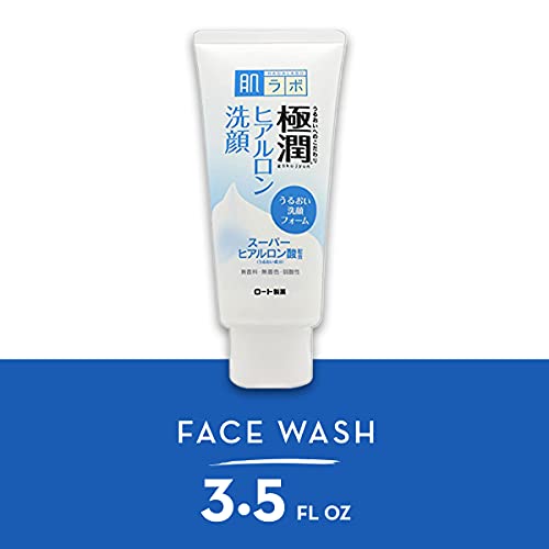 Hada Labo Rohto Gokujun Hyaluronic Face Wash - 100g, White, 3.52 Ounce (Pack of 1)