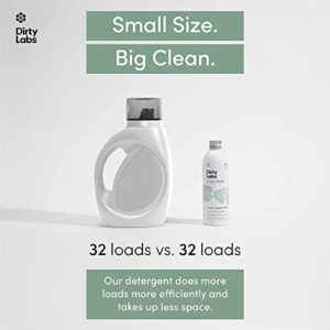 Dirty Labs | Signature Scent | Bio-Liquid Laundry Detergent | 32 Loads (8.6 fl oz) | Hyper-Concentrated | High Efficiency & Standard Machine Washing | Nontoxic, Biodegradable | Stain & Odor Removal