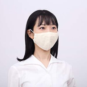 IR Labo. Organic cotton face mask　100% organic cotton that is gentle on the skin can be washed repeatedly　has excellent breathability and does not get stuffy, made in Japan