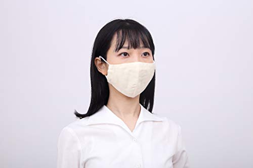 IR Labo. Organic cotton face mask　100% organic cotton that is gentle on the skin can be washed repeatedly　has excellent breathability and does not get stuffy, made in Japan