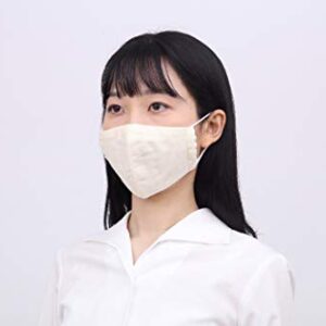 IR Labo. Organic cotton face mask　100% organic cotton that is gentle on the skin can be washed repeatedly　has excellent breathability and does not get stuffy, made in Japan