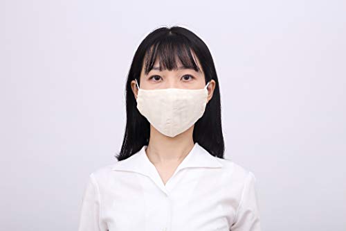 IR Labo. Organic cotton face mask　100% organic cotton that is gentle on the skin can be washed repeatedly　has excellent breathability and does not get stuffy, made in Japan