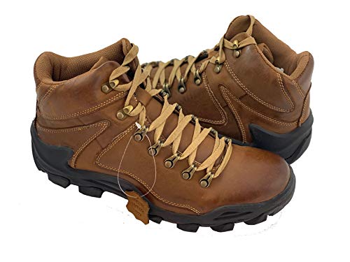 Labo Pro Reactive Men's Water resistant Hiking Boot, Genuine Leather 5120LP-BROWN-9.5