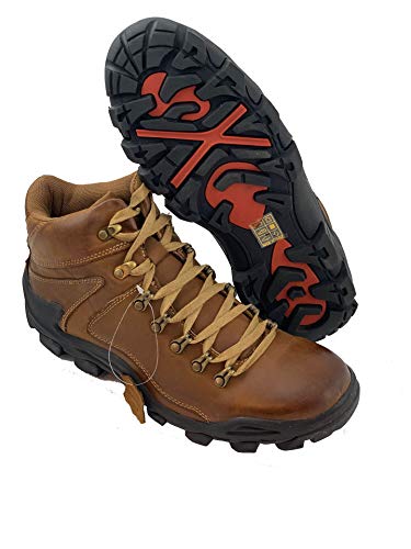 Labo Pro Reactive Men's Water resistant Hiking Boot, Genuine Leather 5120LP-BROWN-9.5