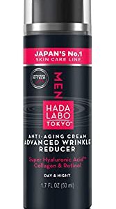 Hada Labo Tokyo Men Anti-Aging Cream Advanced Wrinkle Reducer, 1.7 Fl Oz