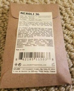 le labo neroli 36 eau de parfum .025 oz (2 bottles)