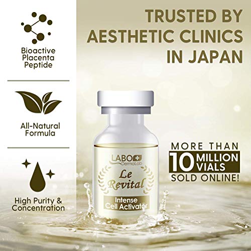 LABO Nutrition Le Ageless Capsule + Le Revital Serum, Placenta Cell Rejuvenating Therapy from Japan, Enhanced with Nano Collagen Placenta Extract, Support Healthy Aging, Reduce Wrinkles, Dark Spot