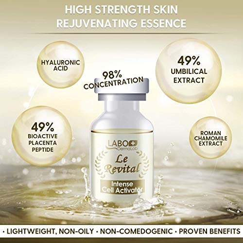 LABO Nutrition Le Ageless Capsule + Le Revital Serum, Placenta Cell Rejuvenating Therapy from Japan, Enhanced with Nano Collagen Placenta Extract, Support Healthy Aging, Reduce Wrinkles, Dark Spot