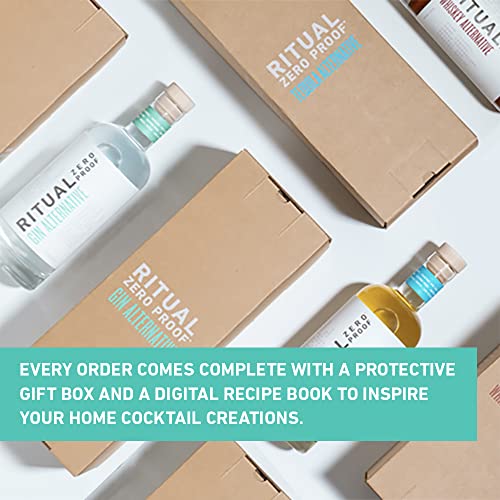 RITUAL ZERO PROOF Gin & Tequila Alternatives | Award-Winning Non-Alcoholic Spirits | 25.4 Fl Oz (750ml) Each | Zero Calories | Keto, Paleo & Low Carb Diet Friendly | Alcohol Free Cocktails