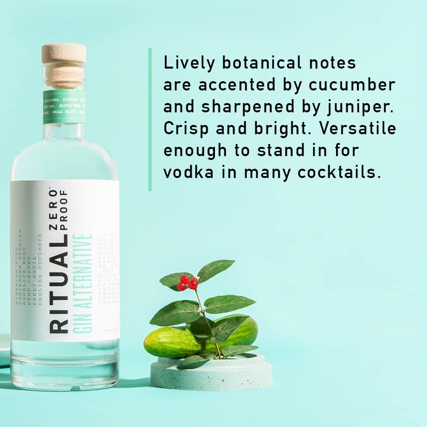 RITUAL ZERO PROOF Gin & Tequila Alternatives | Award-Winning Non-Alcoholic Spirits | 25.4 Fl Oz (750ml) Each | Zero Calories | Keto, Paleo & Low Carb Diet Friendly | Alcohol Free Cocktails