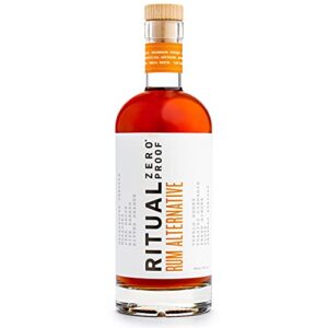 ritual zero proof rum alternative | award-winning non-alcoholic spirit | 25.4 fl oz (750ml) | only 5 calories | sustainably made in usa | make alcohol free cocktails