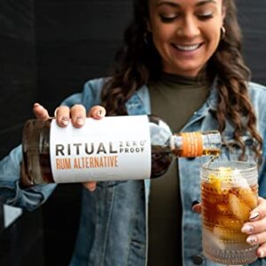 RITUAL ZERO PROOF Rum Alternative | Award-Winning Non-Alcoholic Spirit | 25.4 Fl Oz (750ml) | Only 5 Calories | Sustainably Made in USA | Make Alcohol Free Cocktails