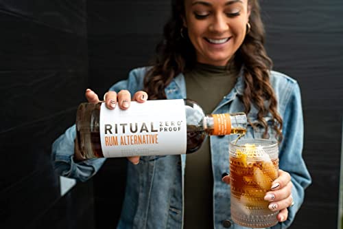 RITUAL ZERO PROOF Rum Alternative | Award-Winning Non-Alcoholic Spirit | 25.4 Fl Oz (750ml) | Only 5 Calories | Sustainably Made in USA | Make Alcohol Free Cocktails