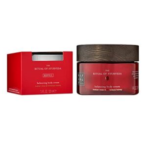 rituals ayurveda rebalancing body cream & refill set – skin moisturizer with sunflower oil, sweet almond oil & himalaya honey – 14.8 fl oz