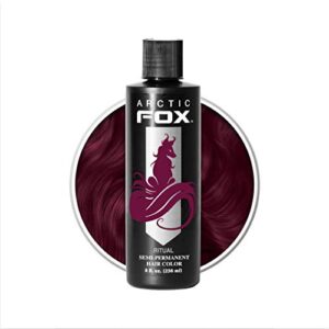 arctic fox vegan and cruelty-free semi-permanent hair color dye (8 fl oz, ritual)