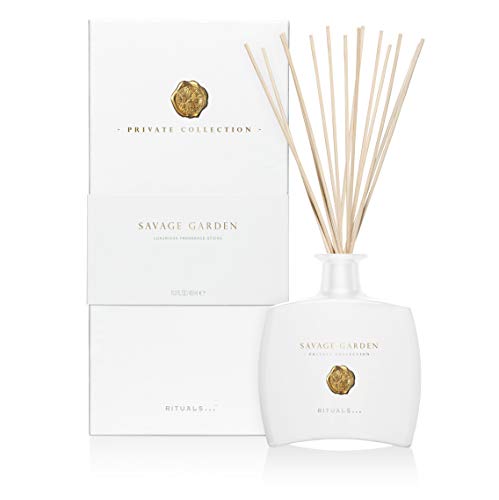 RITUALS Savage Garden Luxury Oil Reed Diffuser Set - Fragrance Sticks with Clary Sage Oil, Vetiver Oil & Lemon - 15.2 Fl Oz