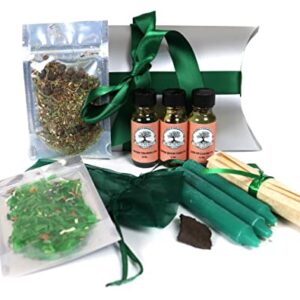 Wealth & Prosperity 3 Spell Ritual Kit | Money Drawing, Abundance & Success for Wiccan, Pagan, Conjure & Magic Rituals