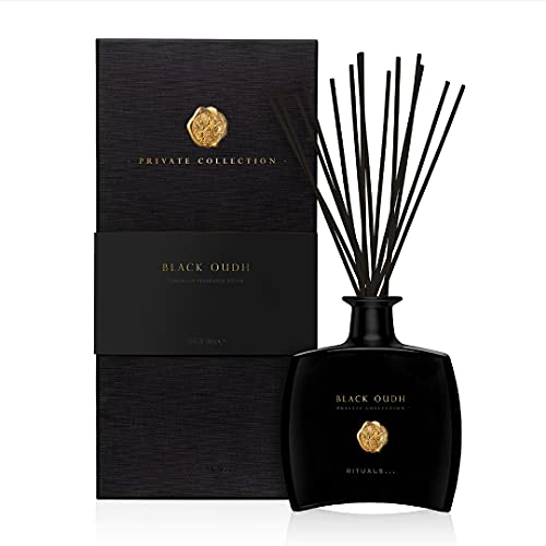 RITUALS Black Oudh Elegance Luxury Oil Reed Diffuser Set - Fragrance Sticks with Black Oudh & Patchouli - 15.2 Fl Oz