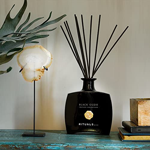 RITUALS Black Oudh Elegance Luxury Oil Reed Diffuser Set - Fragrance Sticks with Black Oudh & Patchouli - 15.2 Fl Oz