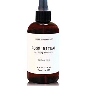 Muse Bath Apothecary Room Ritual - Aromatic and Relaxing Room Mist, 8 oz, Infused with Natural Essential Oils - California Citrus