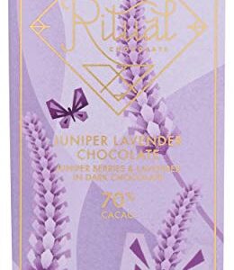 RITUAL CHOCOLATE Juniper Lavender Chocolate Bar, 2.12 OZ