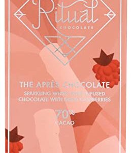 Ritual Chocolate, Bar Chocolate Champagne Raspberries Apres, 2.12 Ounce