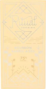 ritual chocolate bourbon barrel aged 75% cacao bar, 1 ea