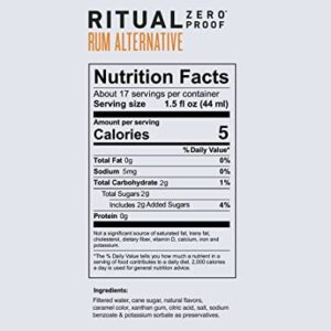 RITUAL ZERO PROOF Gin & Rum Alternatives | Award-Winning Non-Alcoholic Spirits | 25.4 Fl Oz (750ml) Each | Low & No Calories | Keto, Paleo & Low Carb Diet Friendly | Alcohol Free Cocktails