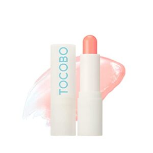 [tocobo] glow ritual lip balm 001 coral water 0.67 oz / 19g | glow moisturizing vegan lip balm including high nutrition & transparent coral color