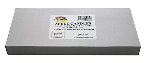 Govinda - Spell Candles (40 Candles) - 4" x 1/2"