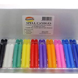 Govinda - Spell Candles (40 Candles) - 4" x 1/2"