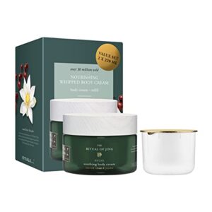 rituals jing calming body cream & refill set – nourishing body cream with sacred lotus & jujube – 14.8 fl oz