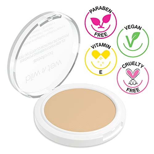 Wet n Wild Bare Focus Clarifying Finishing Powder | Matte | Pressed Setting Powder Medium-Tan